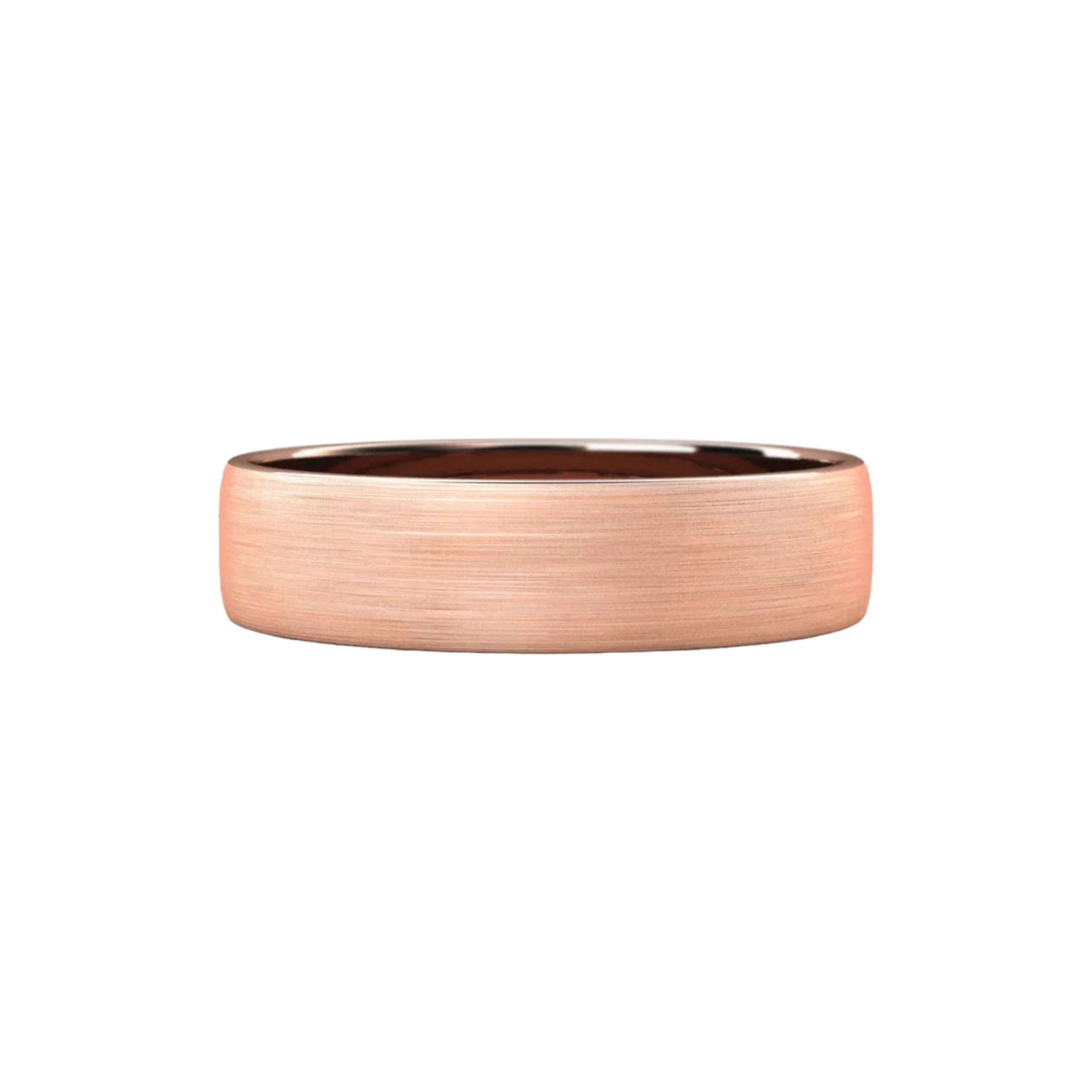 Argolla Mate Oro Rosado 14k – JOYAN